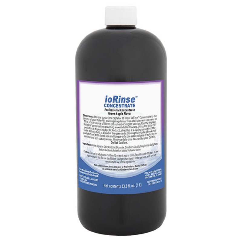 IoTech ioRinse Concentrate Green Apple Dental Irrigant (1 L)