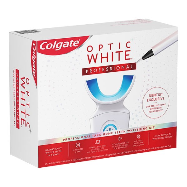 Colgate Optic White Professional Teeth Whitening Kit with Whitening ...