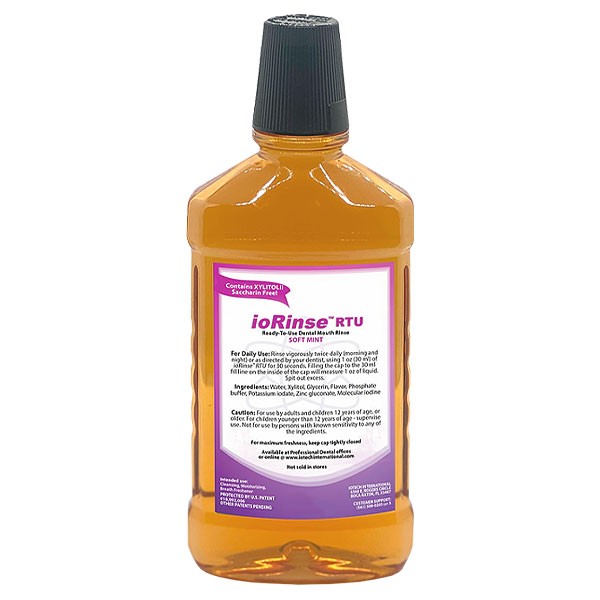 IoTech ioRinse RTU Ready-To-Use Soft Mint Mouth Rinse (1 L)